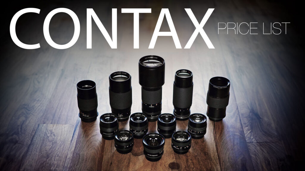 Zeiss Contax Price List | | Vintage Lenses For Video